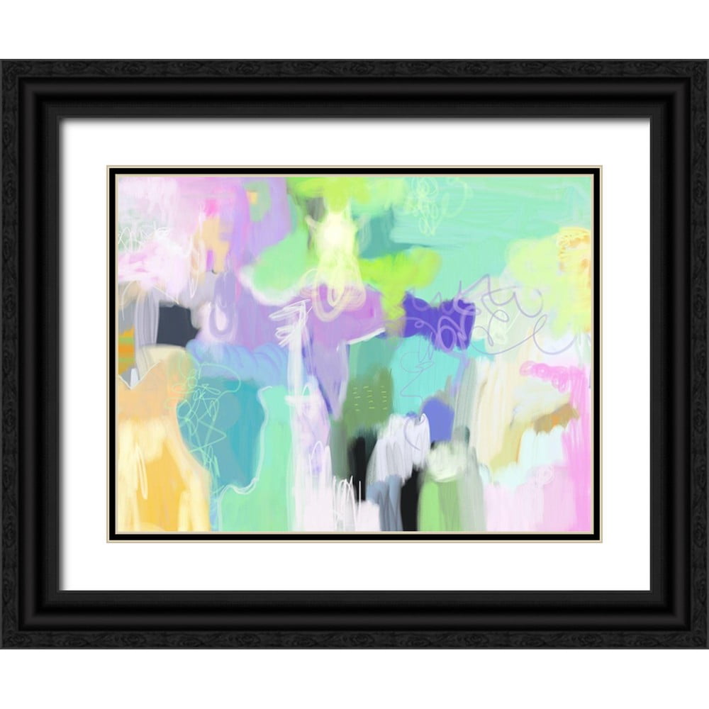 Auda, Christine 24x19 Black Ornate Wood Framed with Double Matting ...