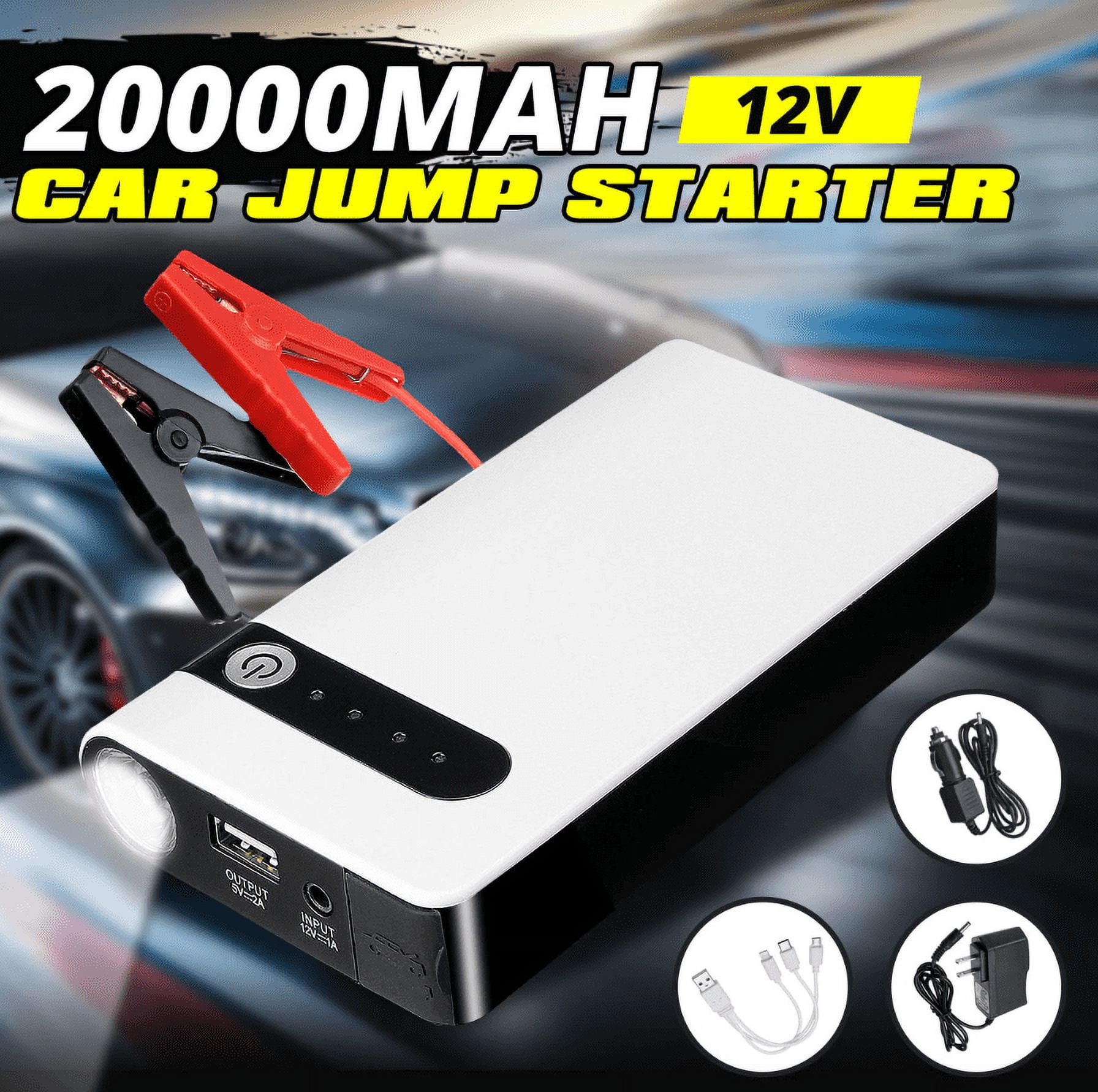 Audessy 12V 20000mAh Car Jump Starter, Portable Engine Battery Charger ...