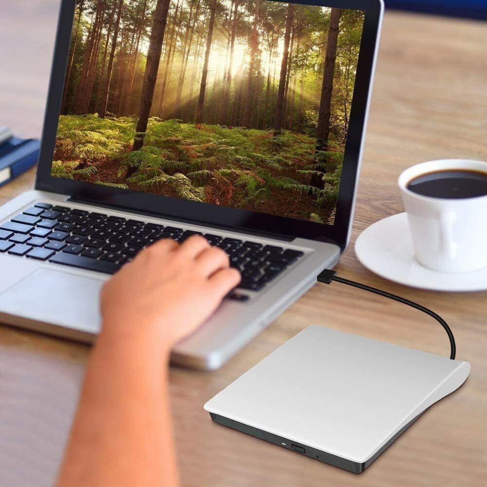 Audessy External DVD Drive with USB 3.0 Type-C Portable DVD/CD ROM ...