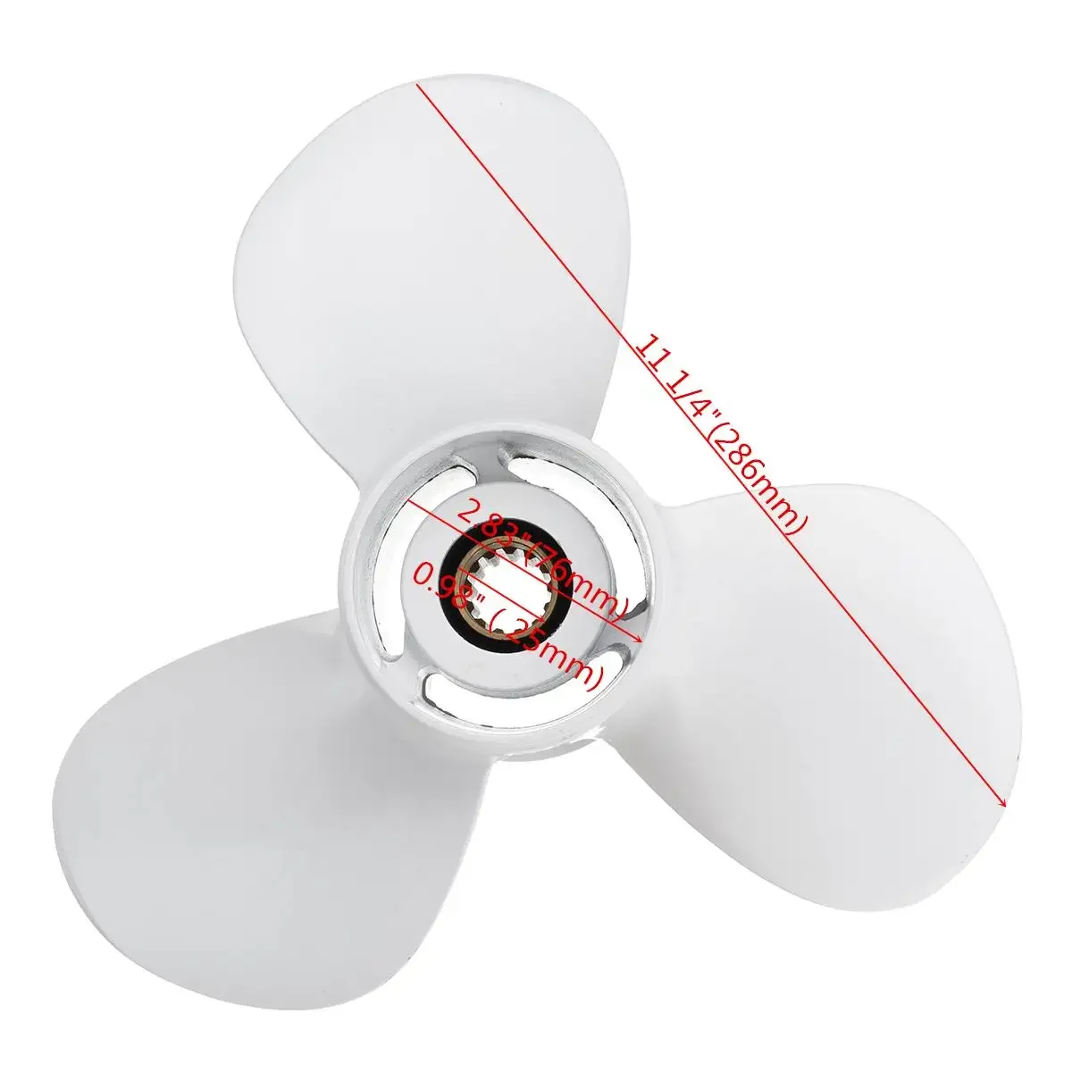 Audew 11 1/4 x 14 Boat Outboard Propeller Marine Propeller 13 Spline ...