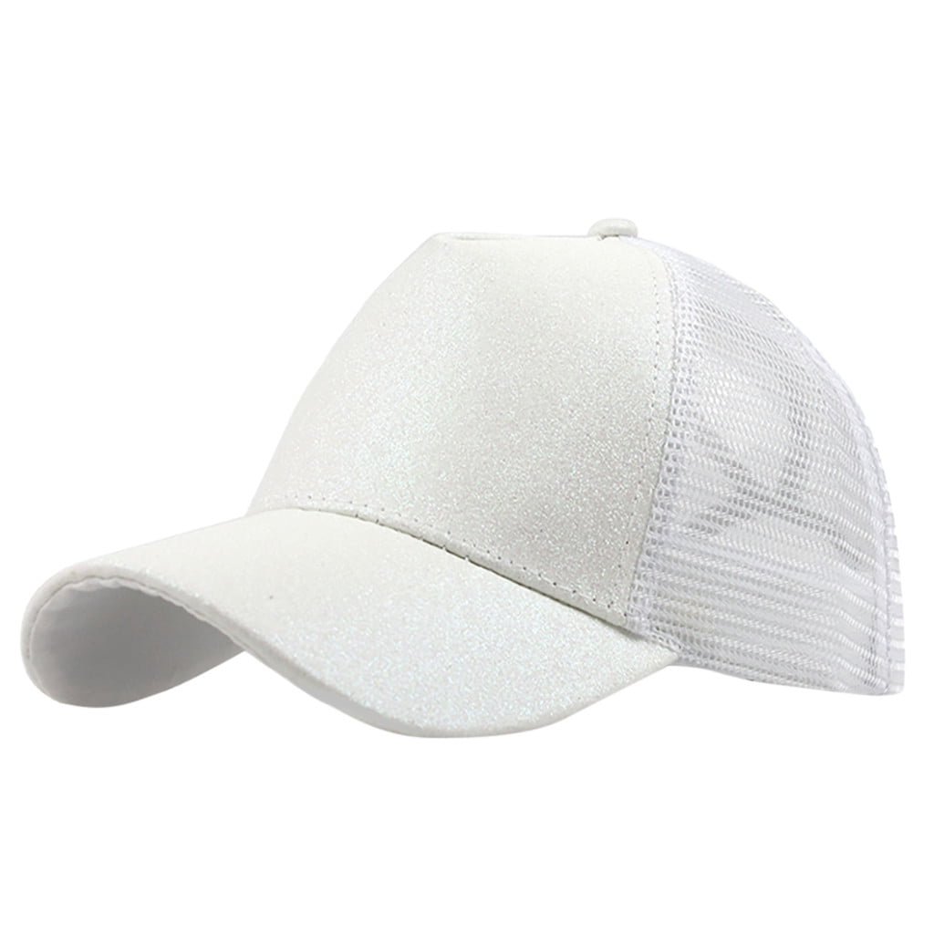 Audhol Baseball Cap Ponytail Messy Buns Trucker Plain Baseball Visor ...