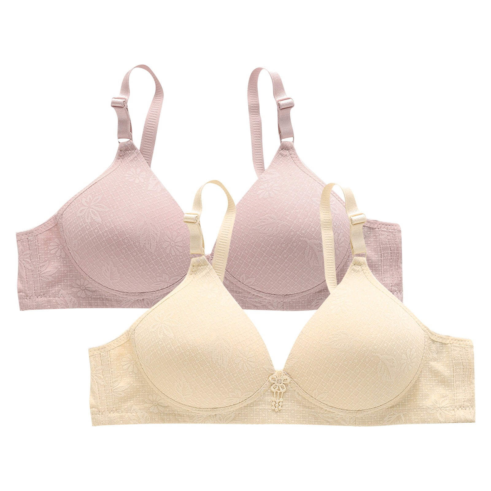 Audhol Bra Pack, Sports Bras Women's Bras 2 Pack No Underwire ...