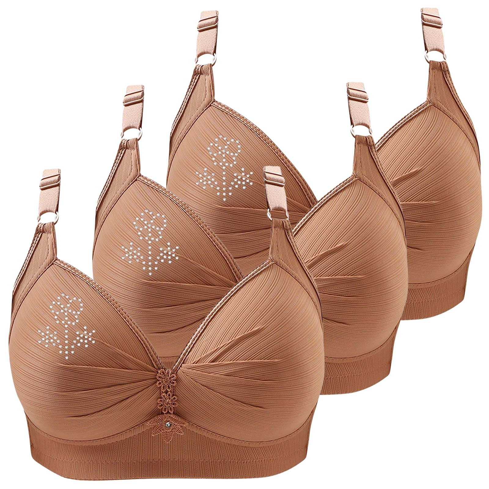 Audhol Bras for Older Women Bras for Women No Underwire Adjustable Bras ...