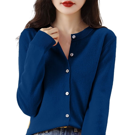 Audhol Cardigans for Women Trendy Womens Long Sleeve Solid Color ...