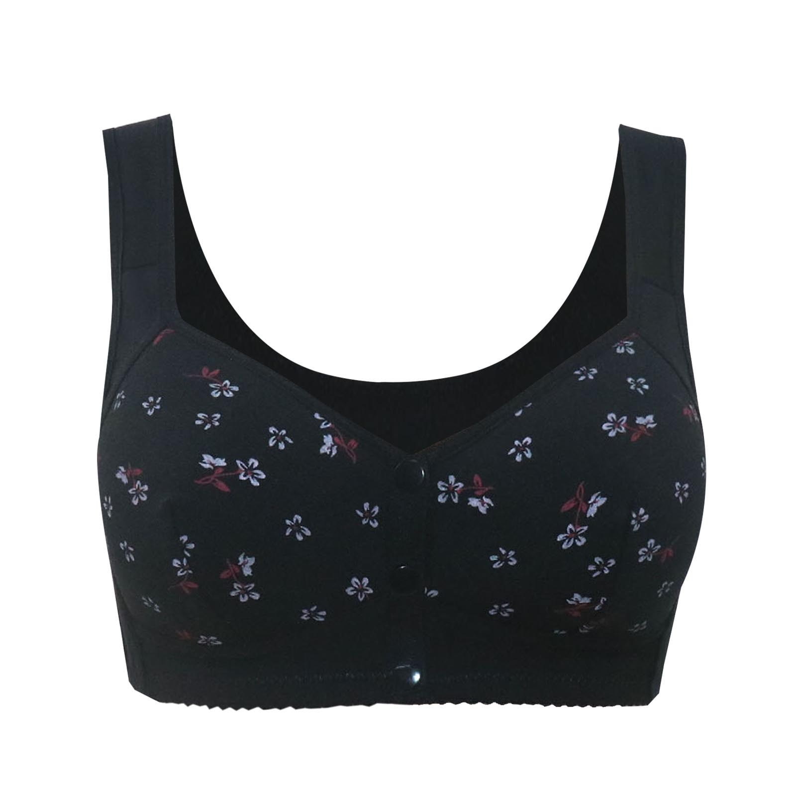 Audhol Cotton Bras for Women Wirefree Front Closure Bras for Women ...