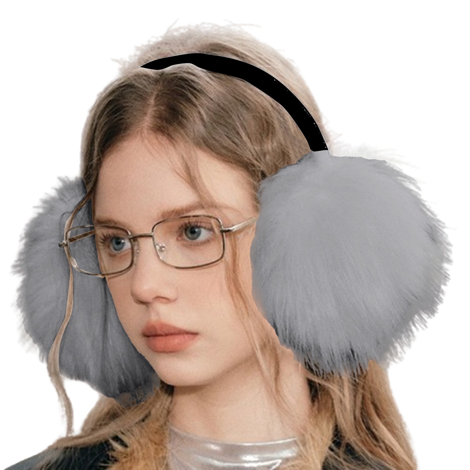 Audhol Ear Muffs Women, Warm Fluffy Faux Fur Ear Warmers Earmuffs ...