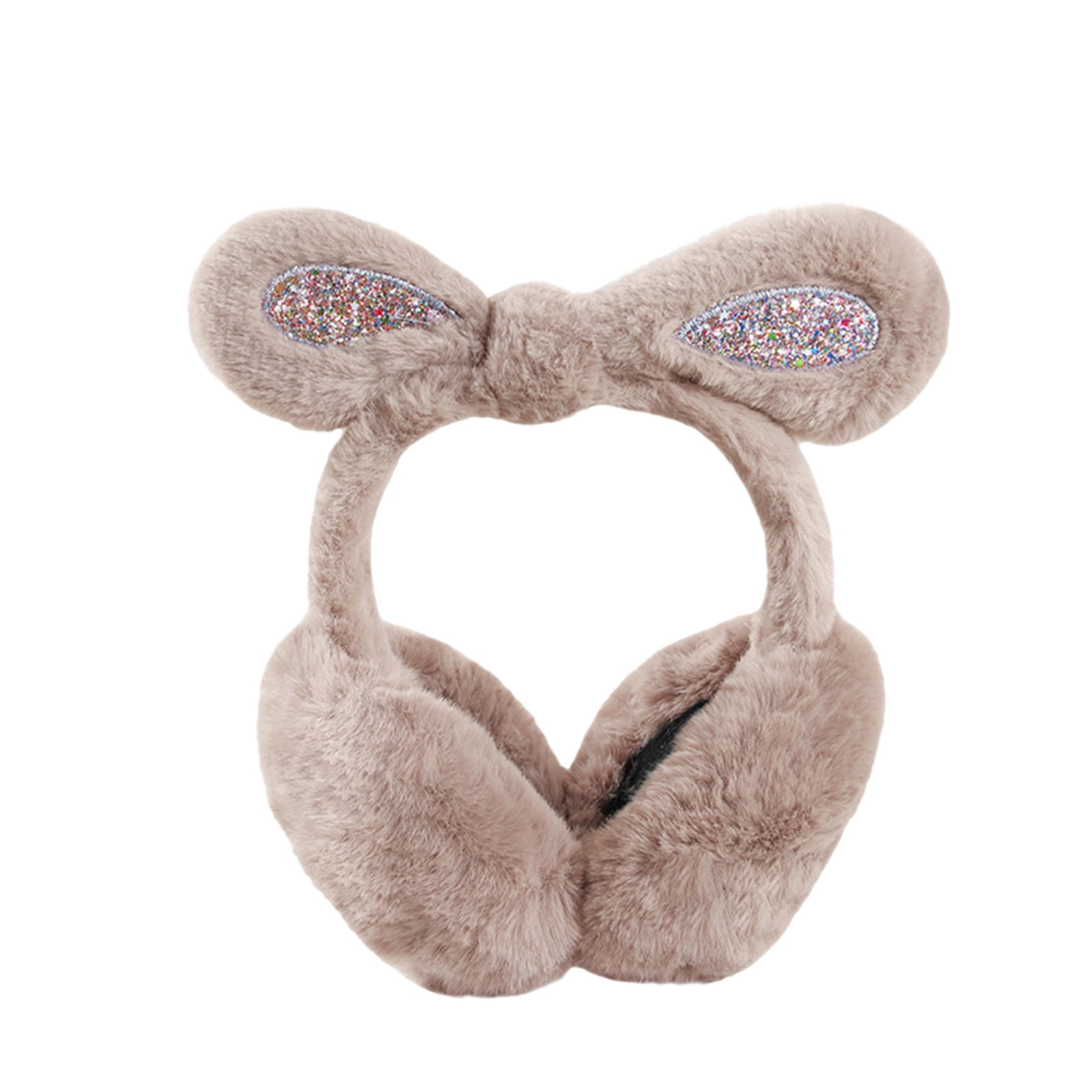 Audhol Ear Muffs for Women Winter Warm Plush Earmuffs Cartoon Cute Bow ...