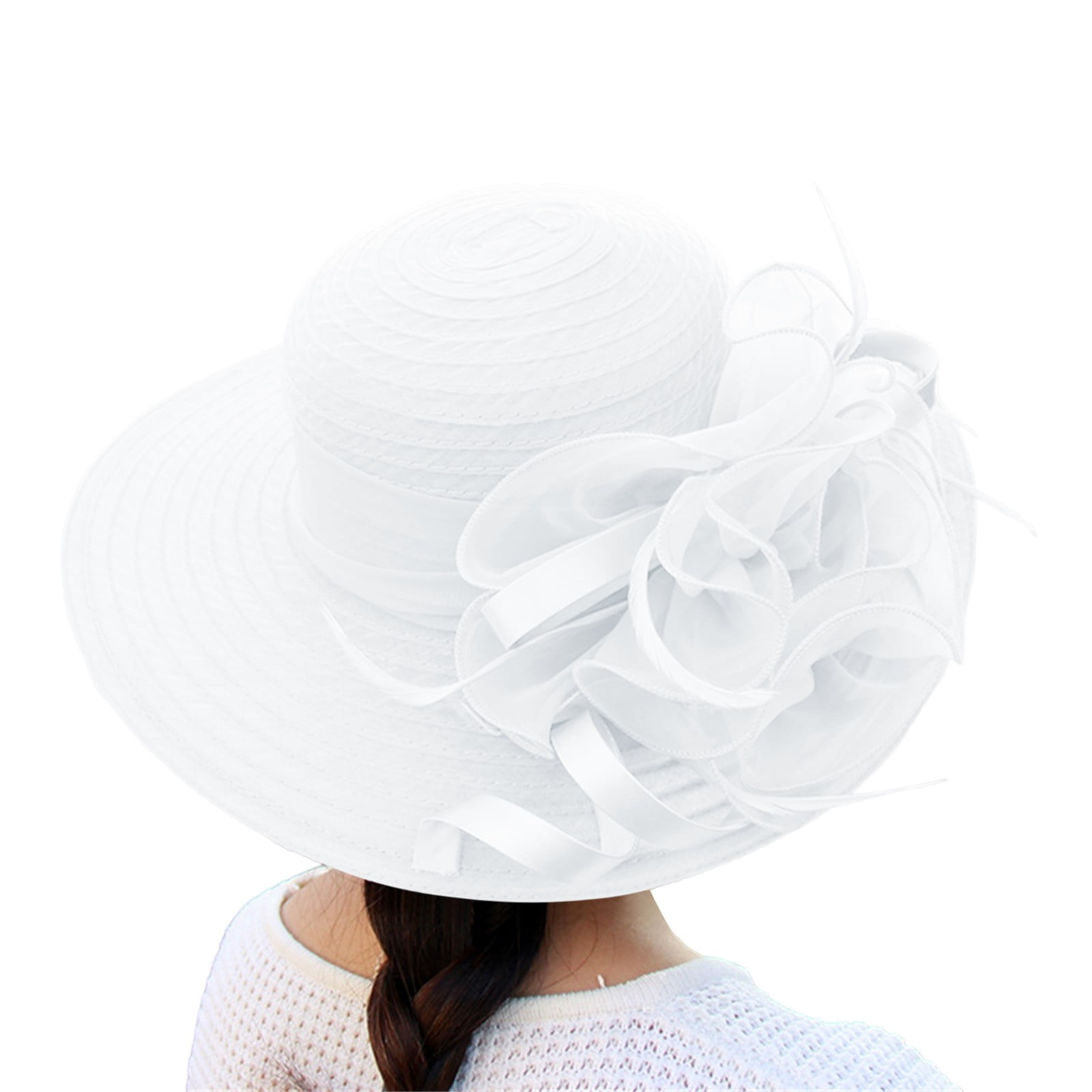 Audhol Fascinators Hats for Women Spring Summer Mesh Sunshade Hat ...