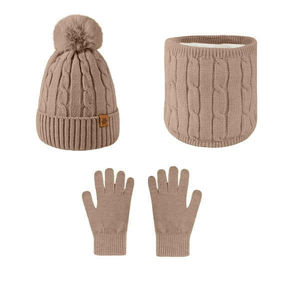 Audhol Hat and Gloves for Women, Winter Hat Beanie Long Scarf ...