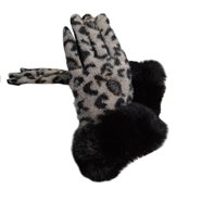 Rachel Zoe Women's Leopard Glove with Belt Trim - Walmart.com
