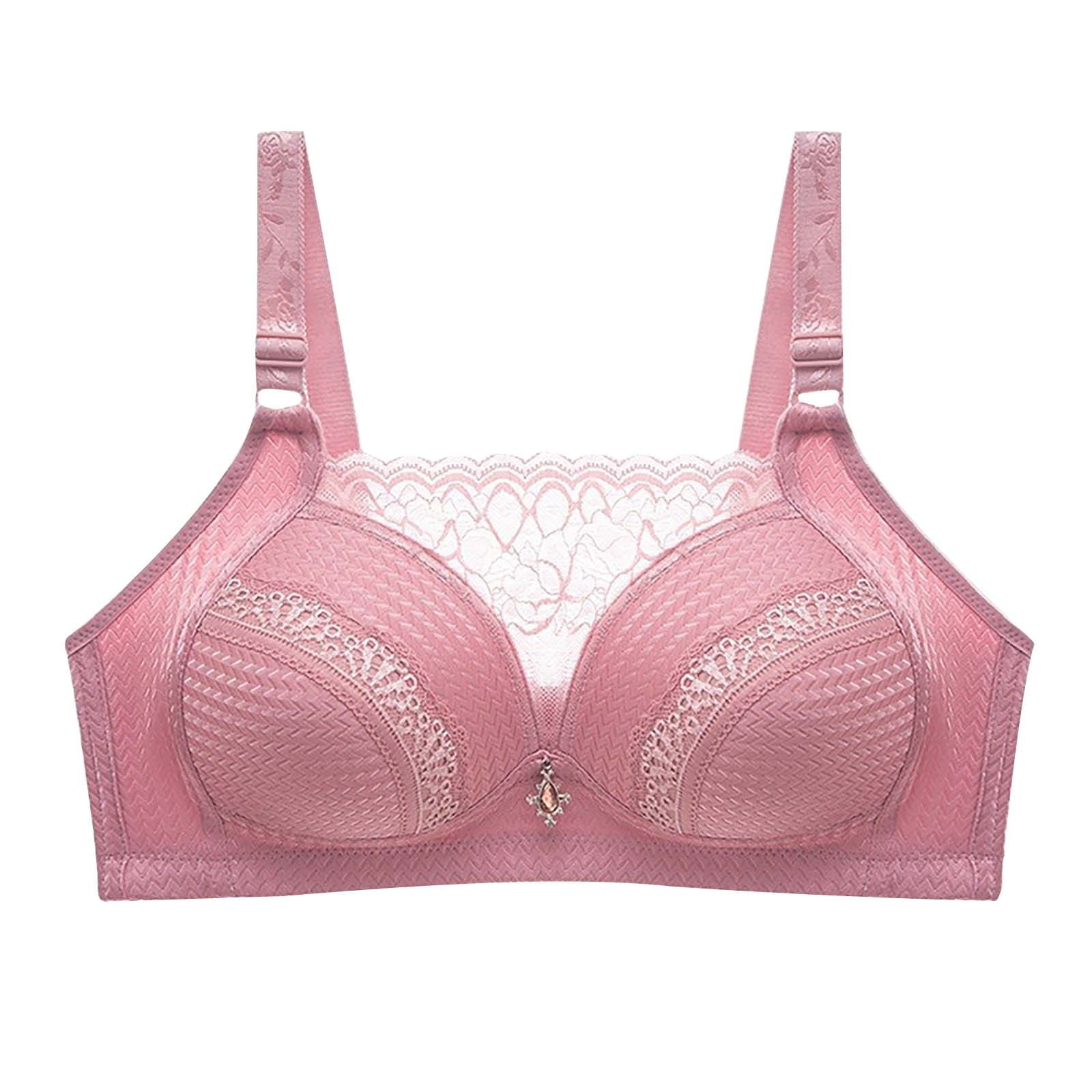 Audhol Lace Bralette Push Up Bra Hot Pink 40 - Walmart.com