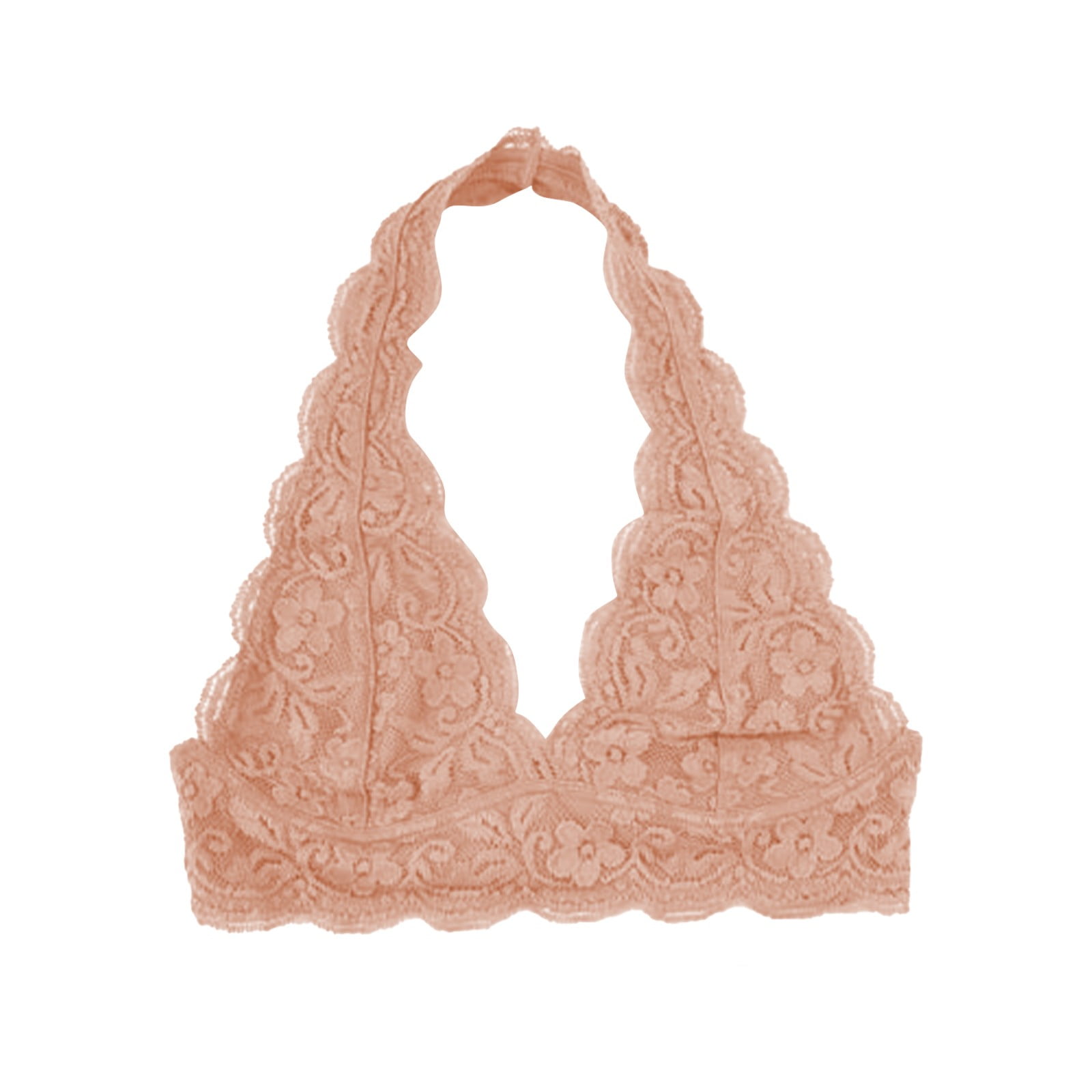 Audhol Lace Bralette Women's Lace Neck Bra Elegant Lace Pattern Soft ...