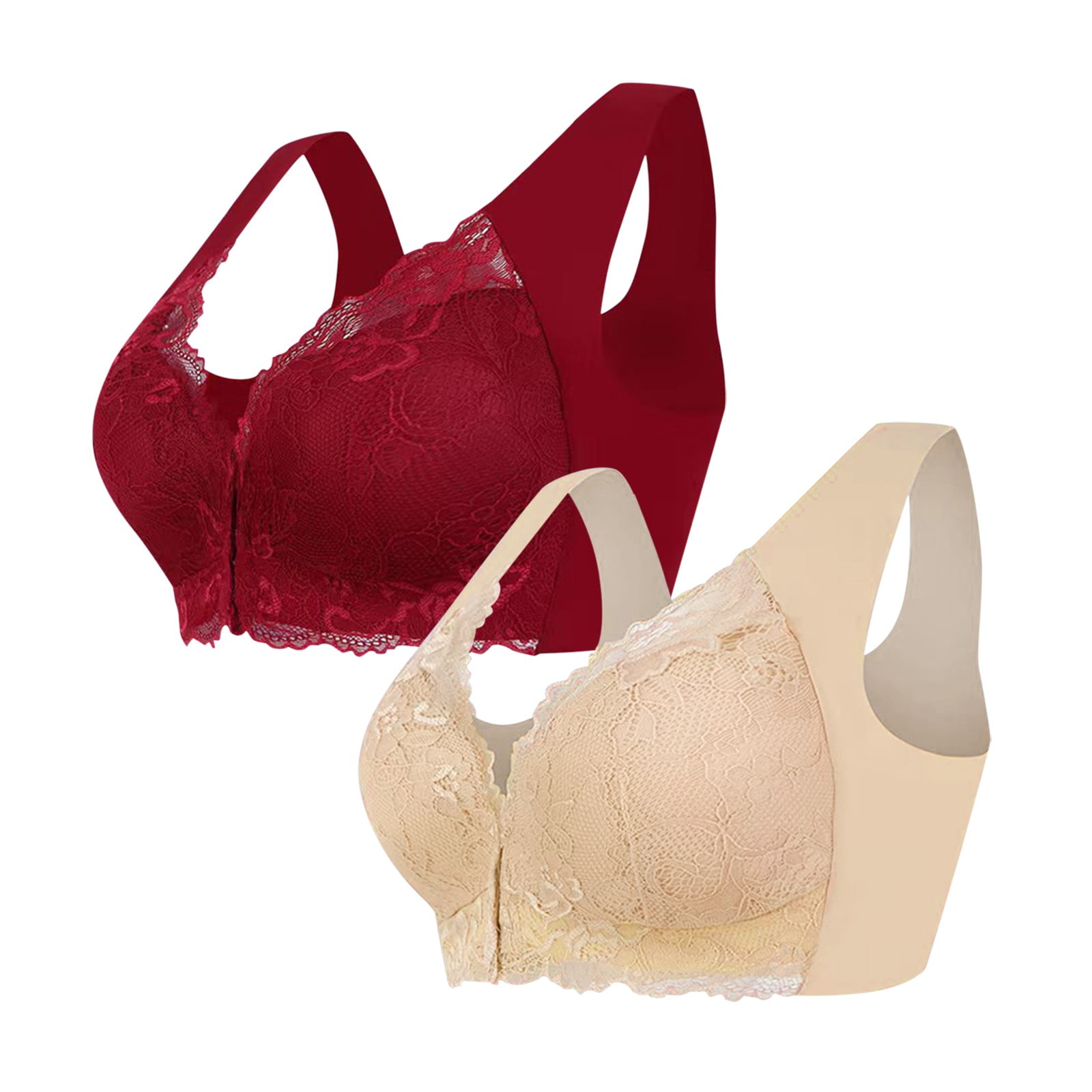 Audhol Lace Bras for Women Thin Laceless Ring Comfortable Breathability ...