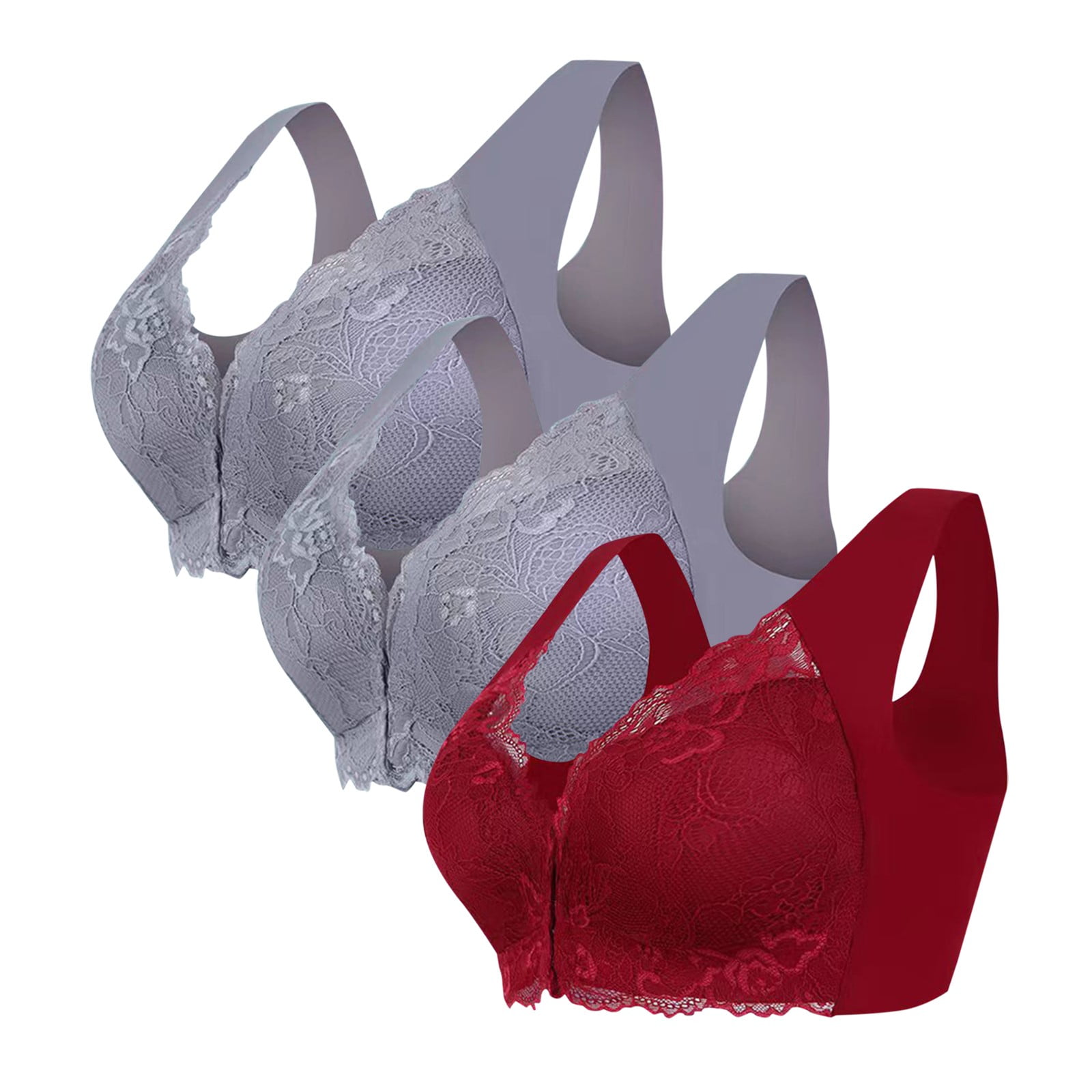 Audhol Lace Bras for Women Thin Laceless Ring Comfortable Breathability ...