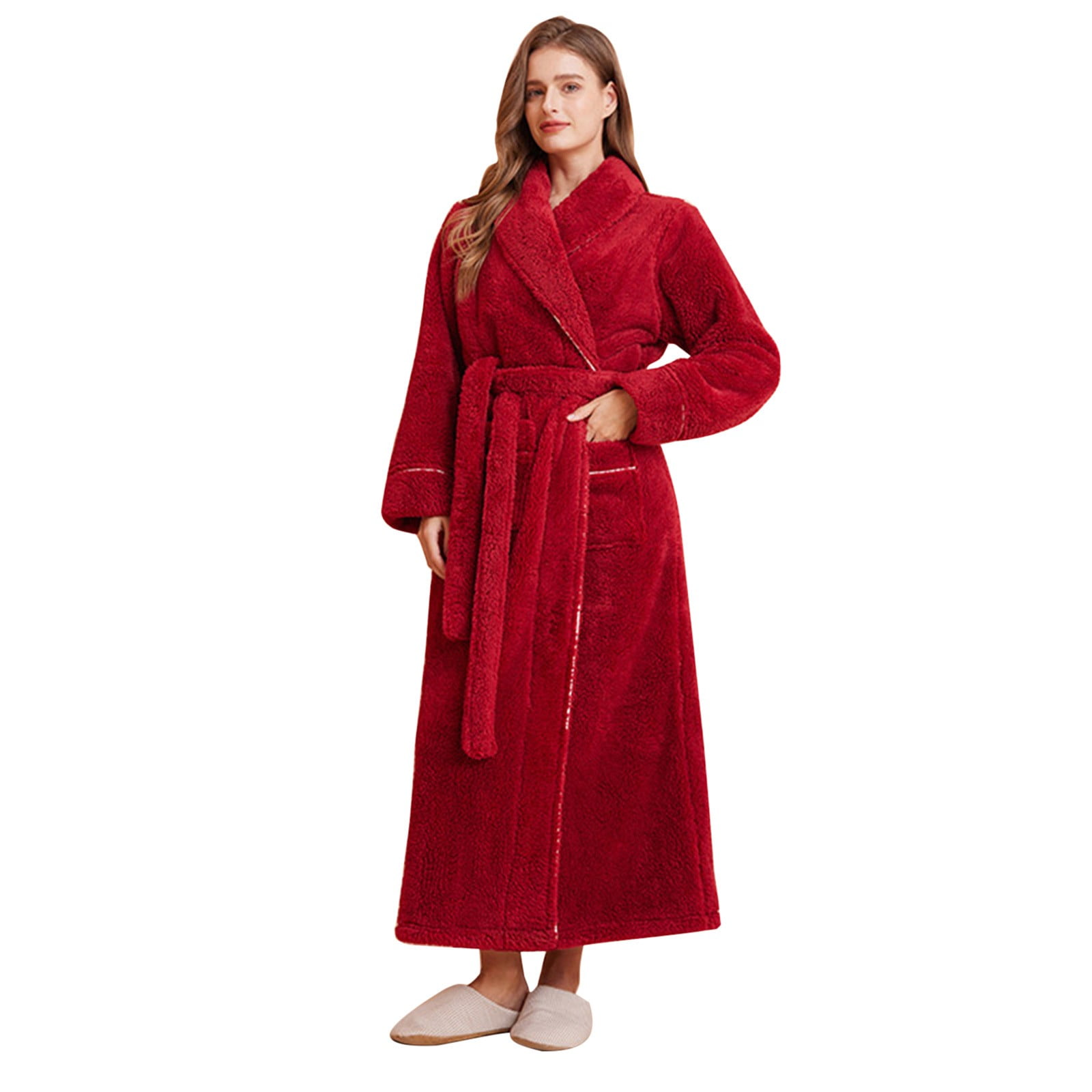 Audhol Nightgowns for Women Women Cozy Robes Soft Long Sleepwear ...