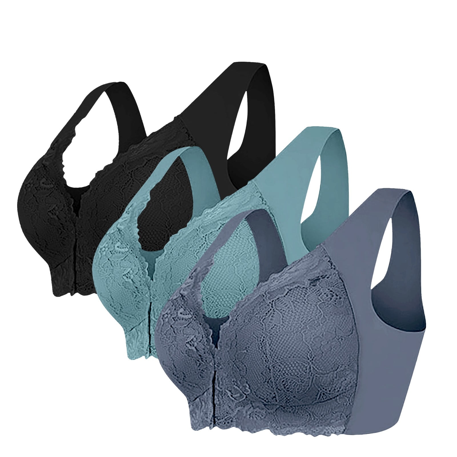 Audhol Pack of Bras, Thin Laceless Comfortable Breathability Underwear ...