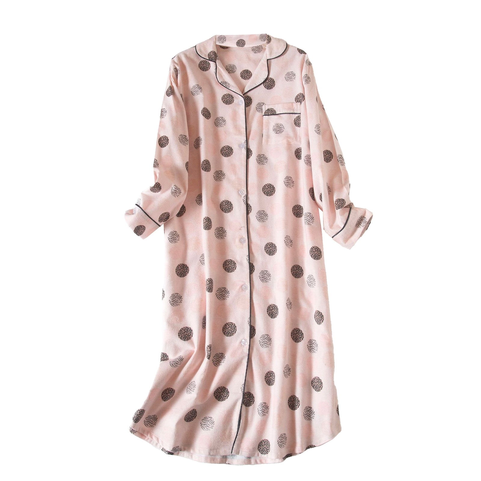 Audhol Pajamas Dress for Women Women Autumn and Winter Cotton Oversize ...