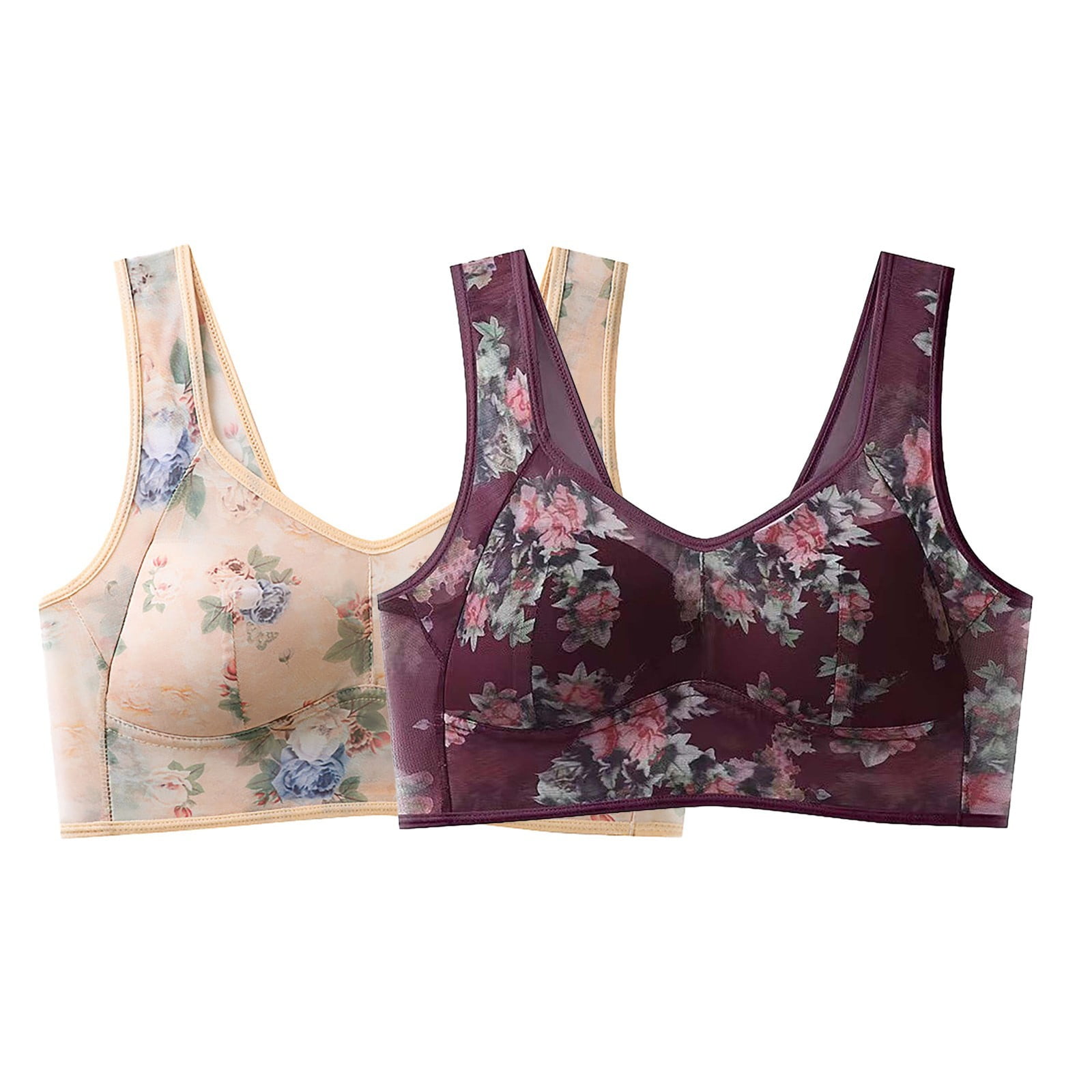 Audhol Plus Size Bralettes for Women High Support Bras for Women ...