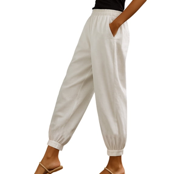 Audhol Pull on Pants for Women Woman Pull on Stretchy Work Dress Pants ...