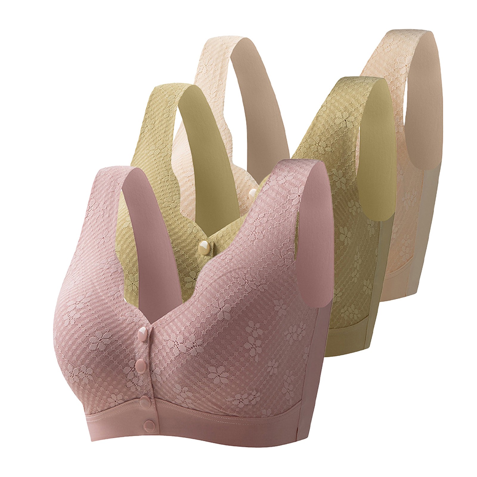 Audhol Push Up Bras for Women Thin Breathable Underwear for Women with ...