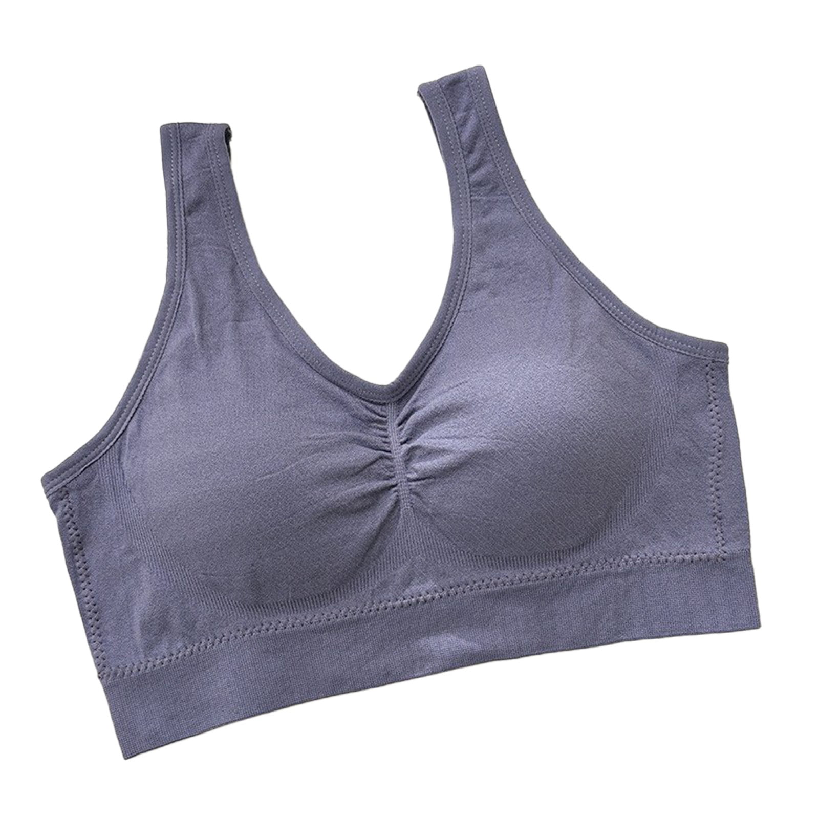 Audhol Seamless Bras for Women Women's Large Size Casual Simple Latex ...