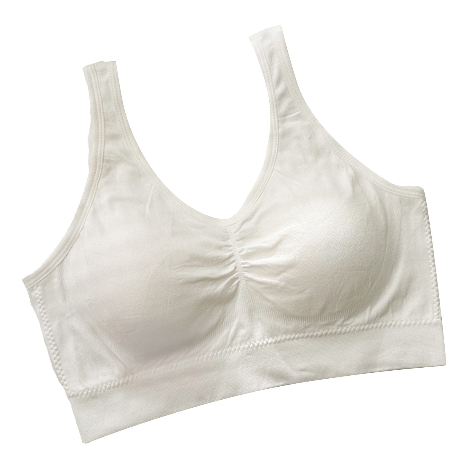 Audhol Seamless Bras for Women Women's Large Size Casual Simple Latex ...