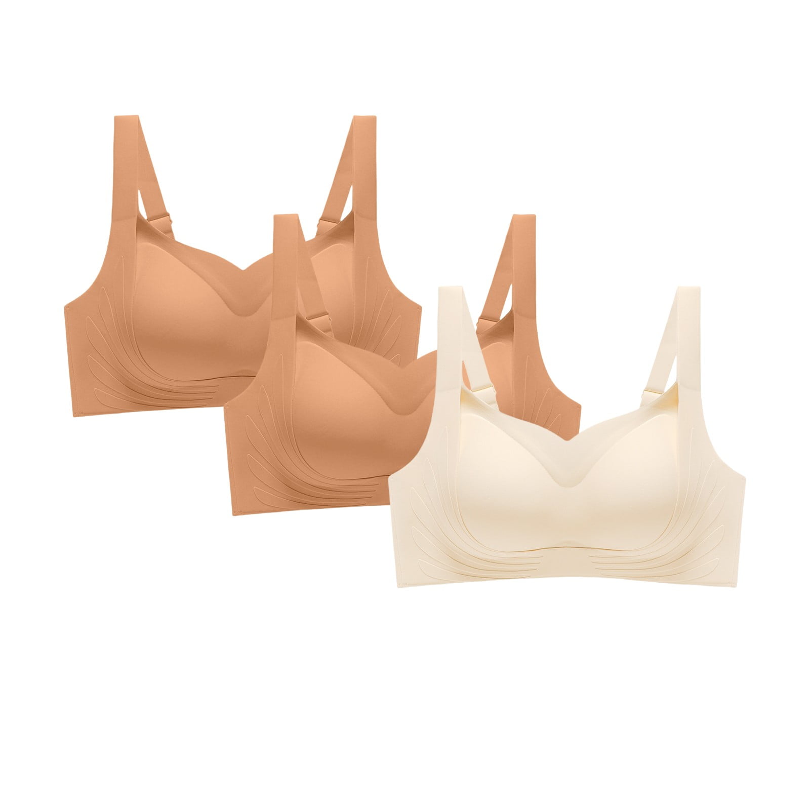 Audhol Tee Shirt Bra, Women's Comfortable and Traceless Chest Gathered ...