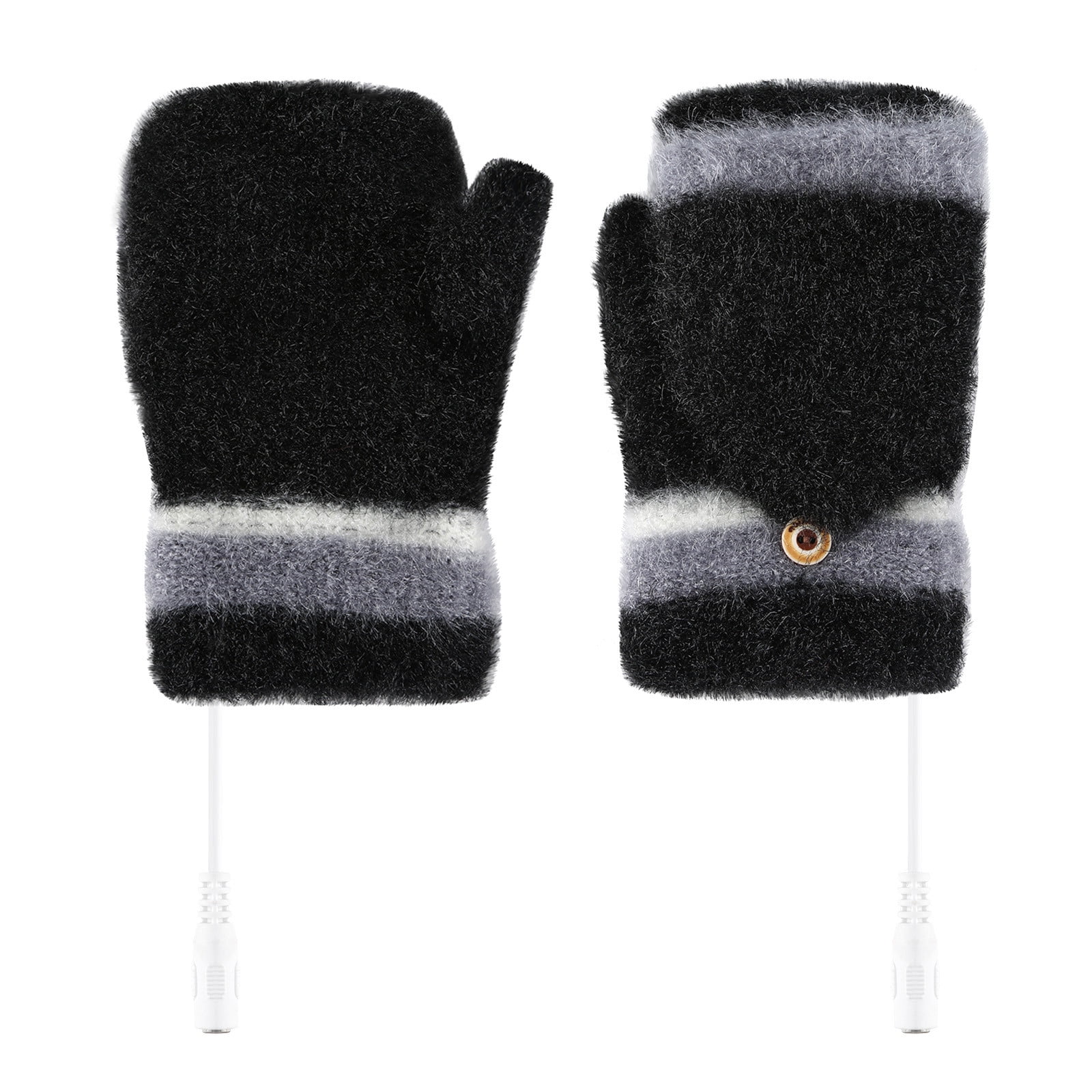 Audhol Usb Heated Gloves Laptop Women Usb Heated Mitten Full&Half ...