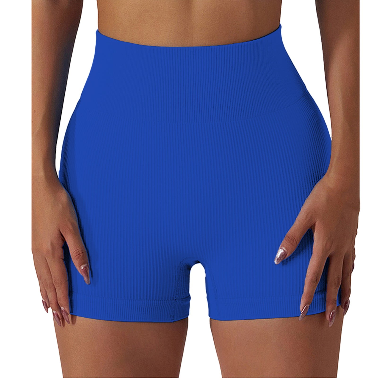 Audhol Walking Shorts for Women Women Ribbed Leggings High Waisted ...