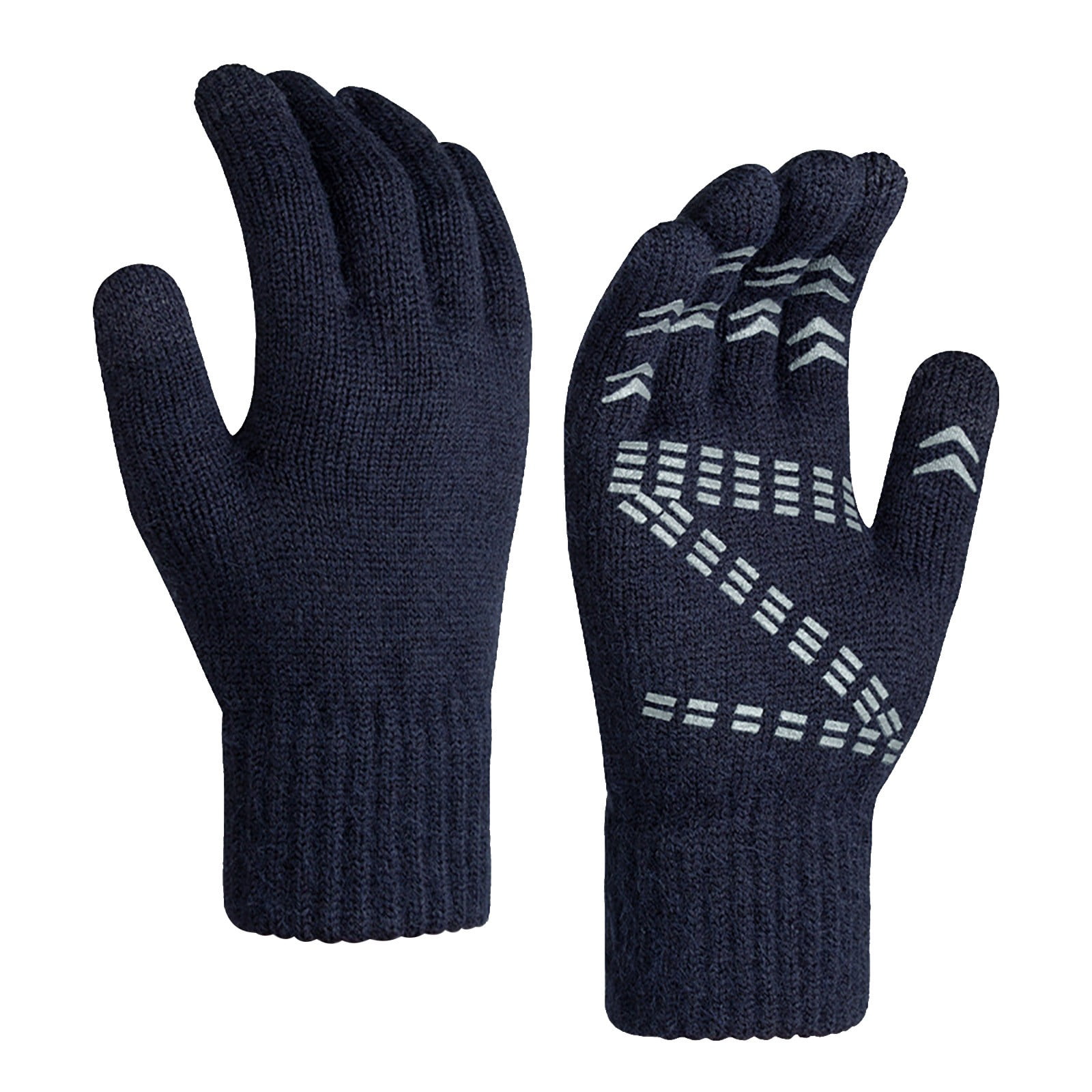 Audhol Winter Gloves Unisex Winter Thermal Gloves with Grip Two Finger ...