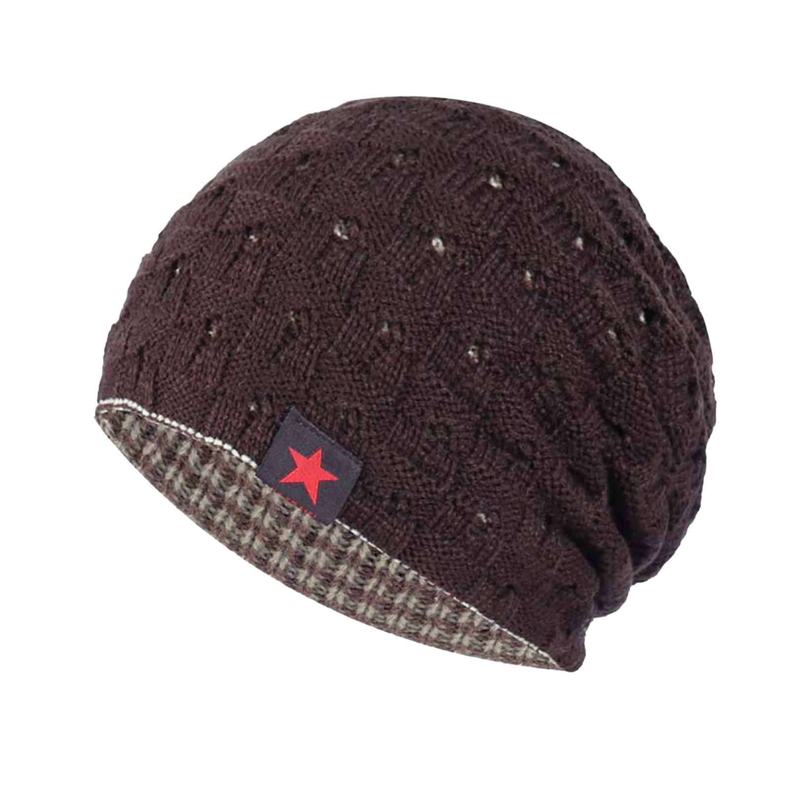 Audhol Winter Hats for Women Winter Warm Chunky Checked Knit Women ...