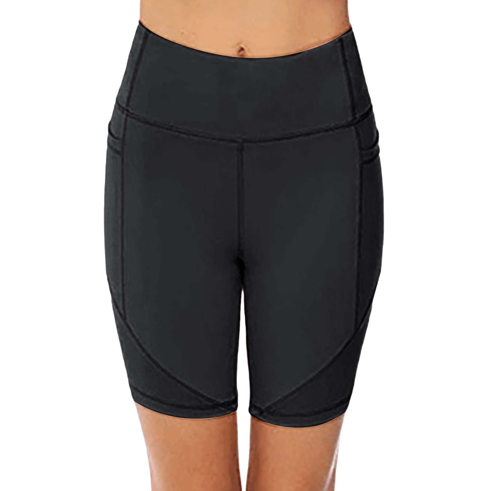 Audhol Women Workout Shorts Women's High Waist Yoga Short Abdomen ...