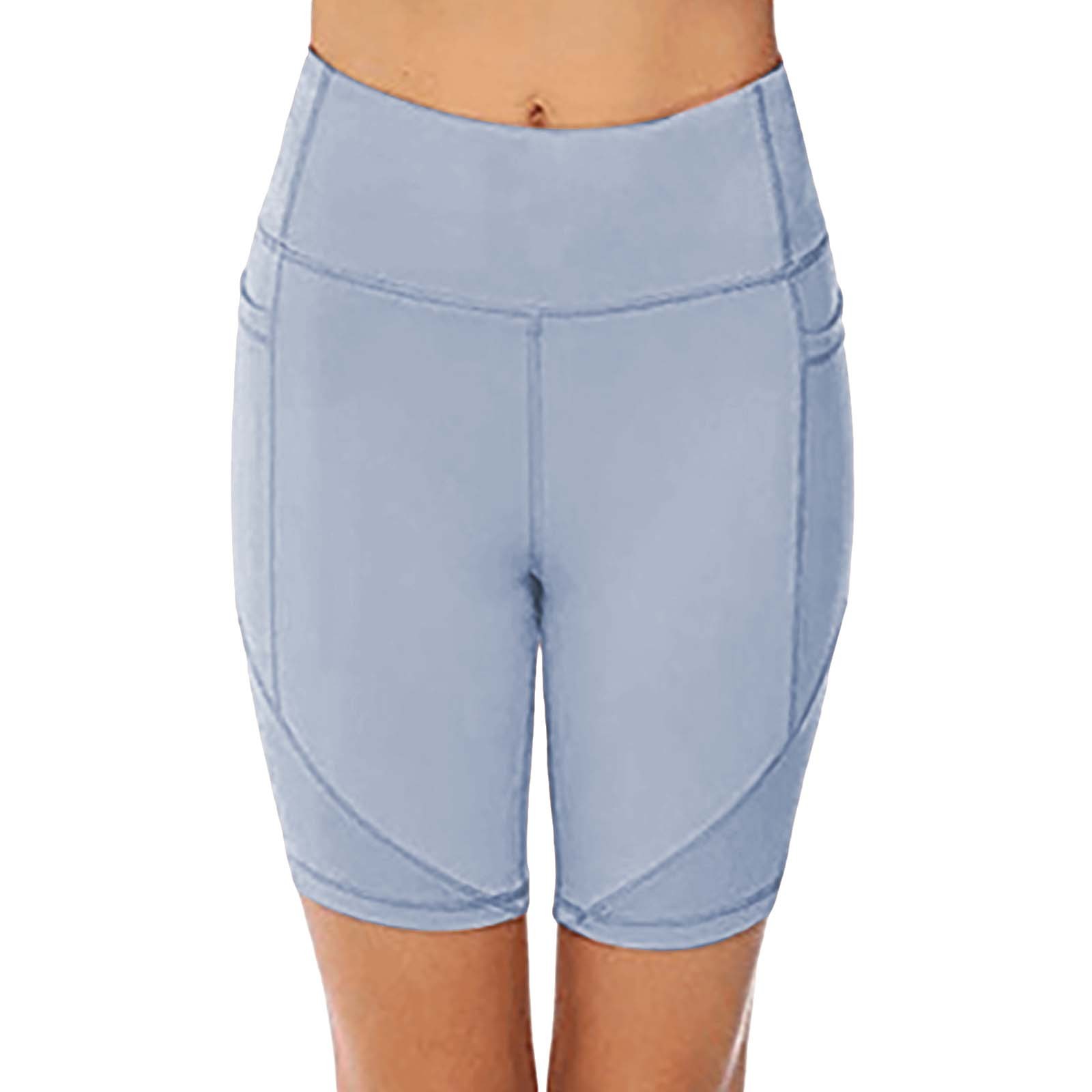 Audhol Women Workout Shorts Women's High Waist Yoga Short Abdomen ...