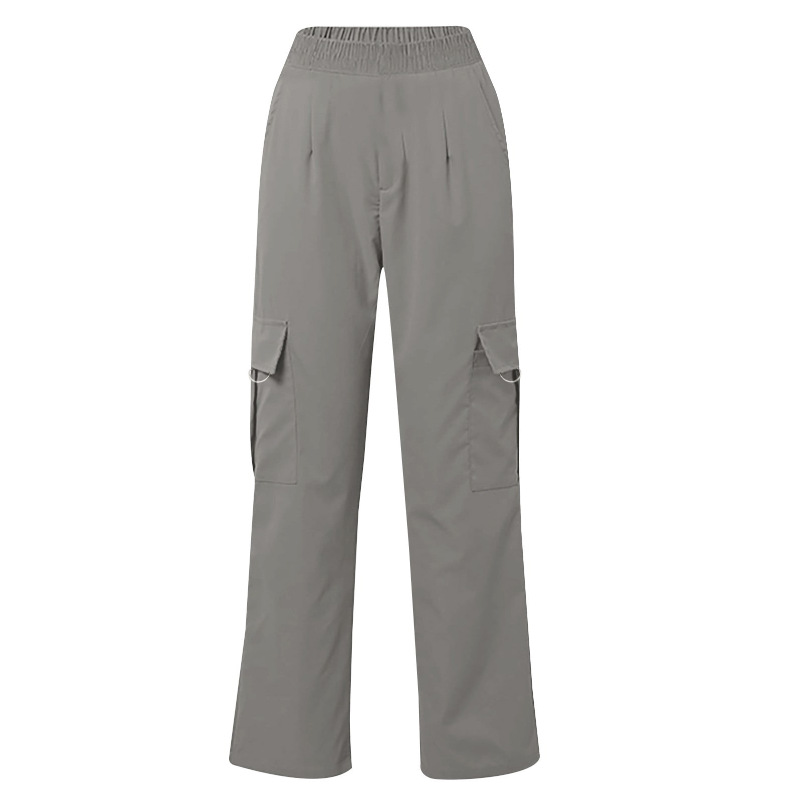 Audhol Women's Cargo Pants, Solid Color Pocket Work Pants Long Pants ...