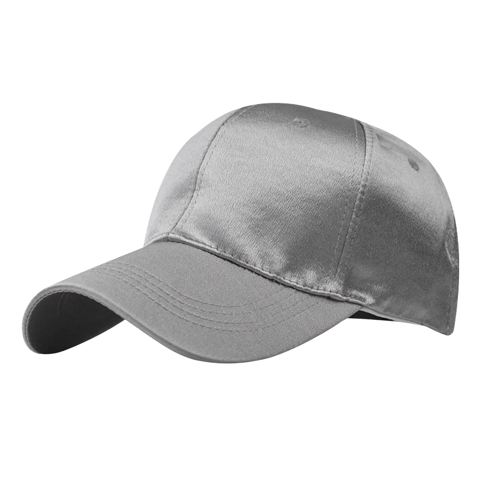 Audhol Womens Baseball Caps Male Female Neutral Summer Satin Solid ...