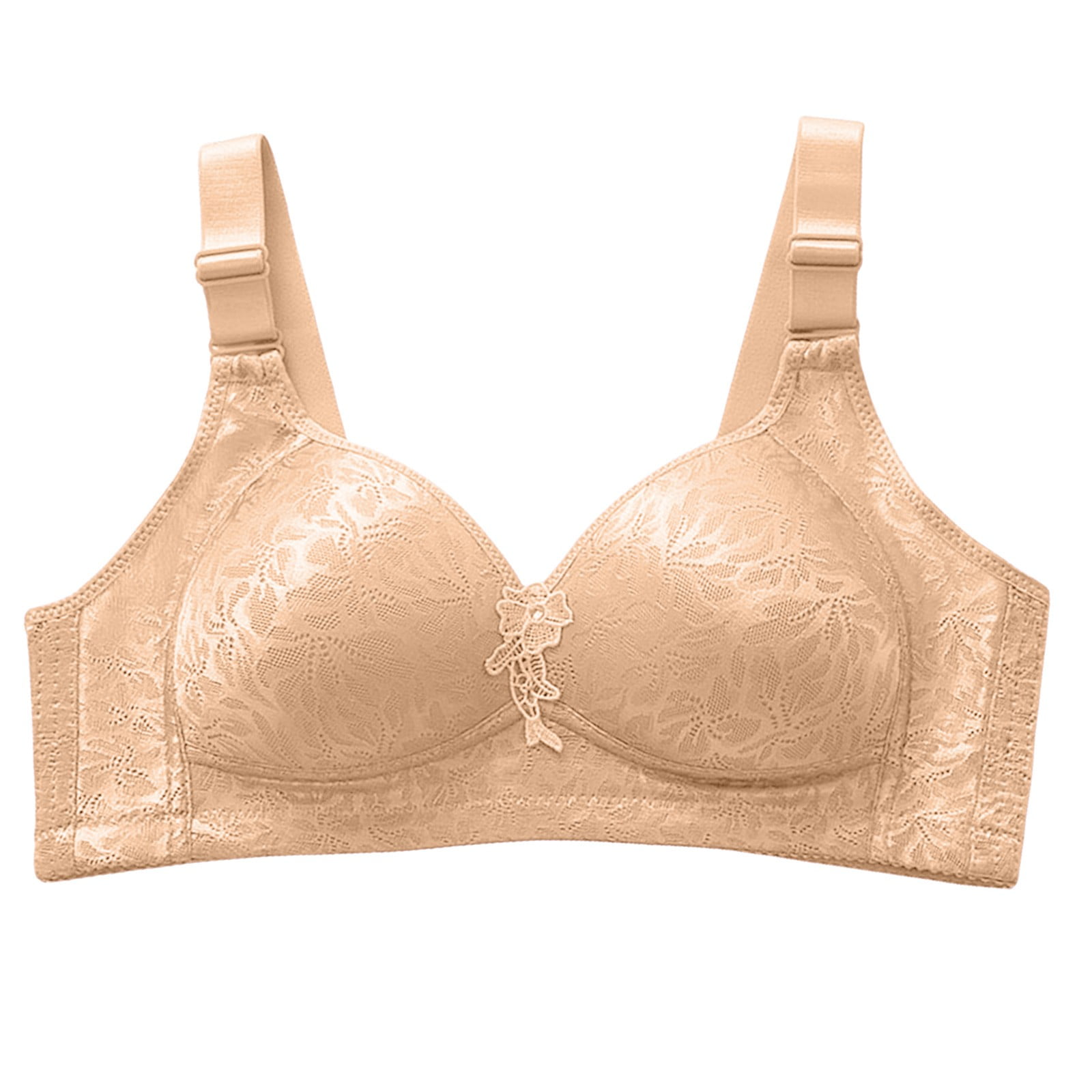 Audhol Womens Plus Size Bras, Large Sized Frameless Thin Cup Four ...