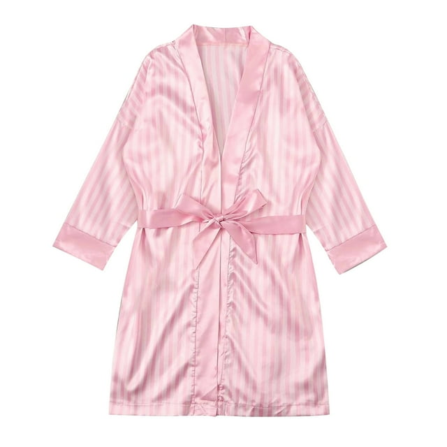 Audhol Womens Satin Robe Satin Silk Pajamas Women Nightdress Robes
