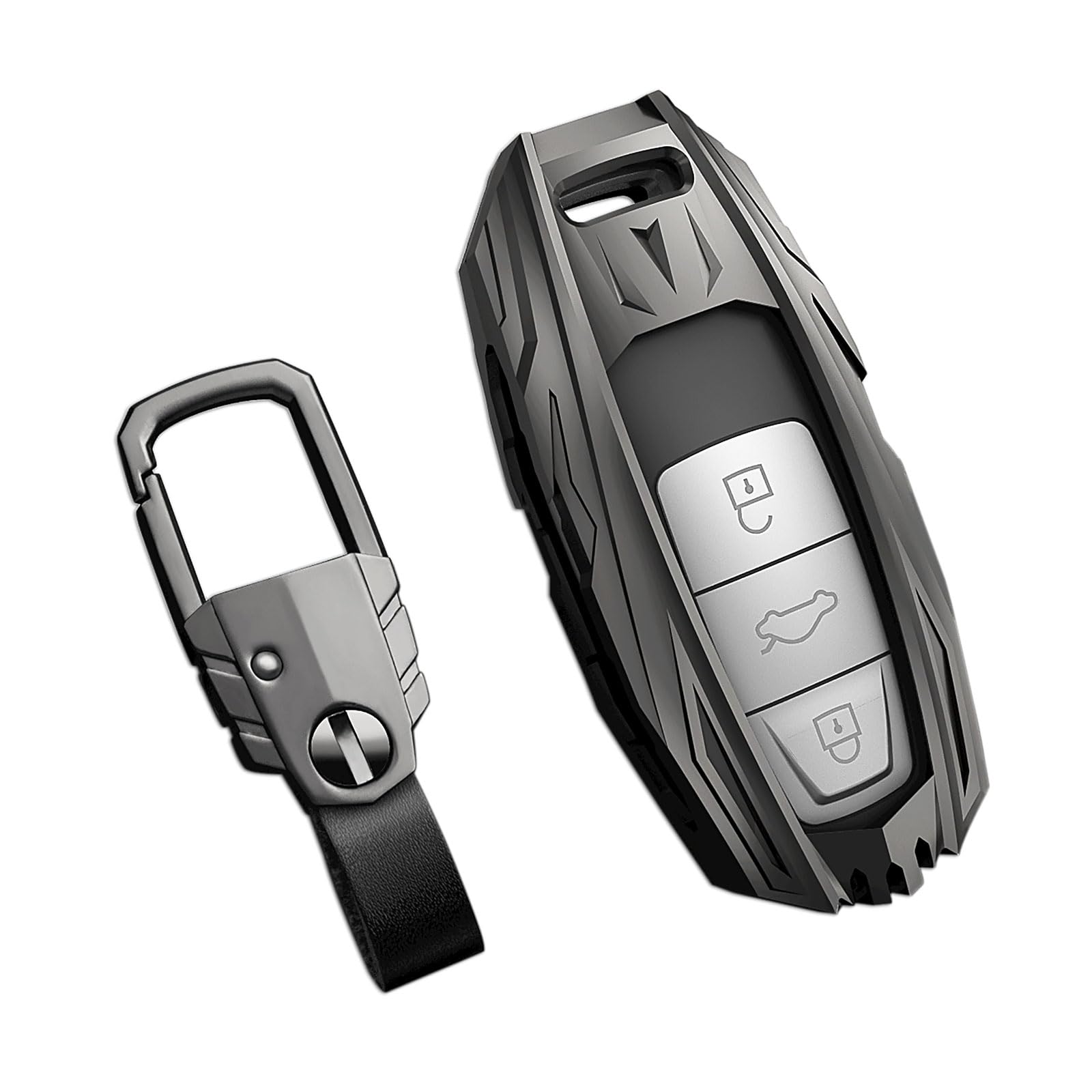 for Audi Key Fob Cover with Keychain,Stylish and Durable Zinc Alloy ...