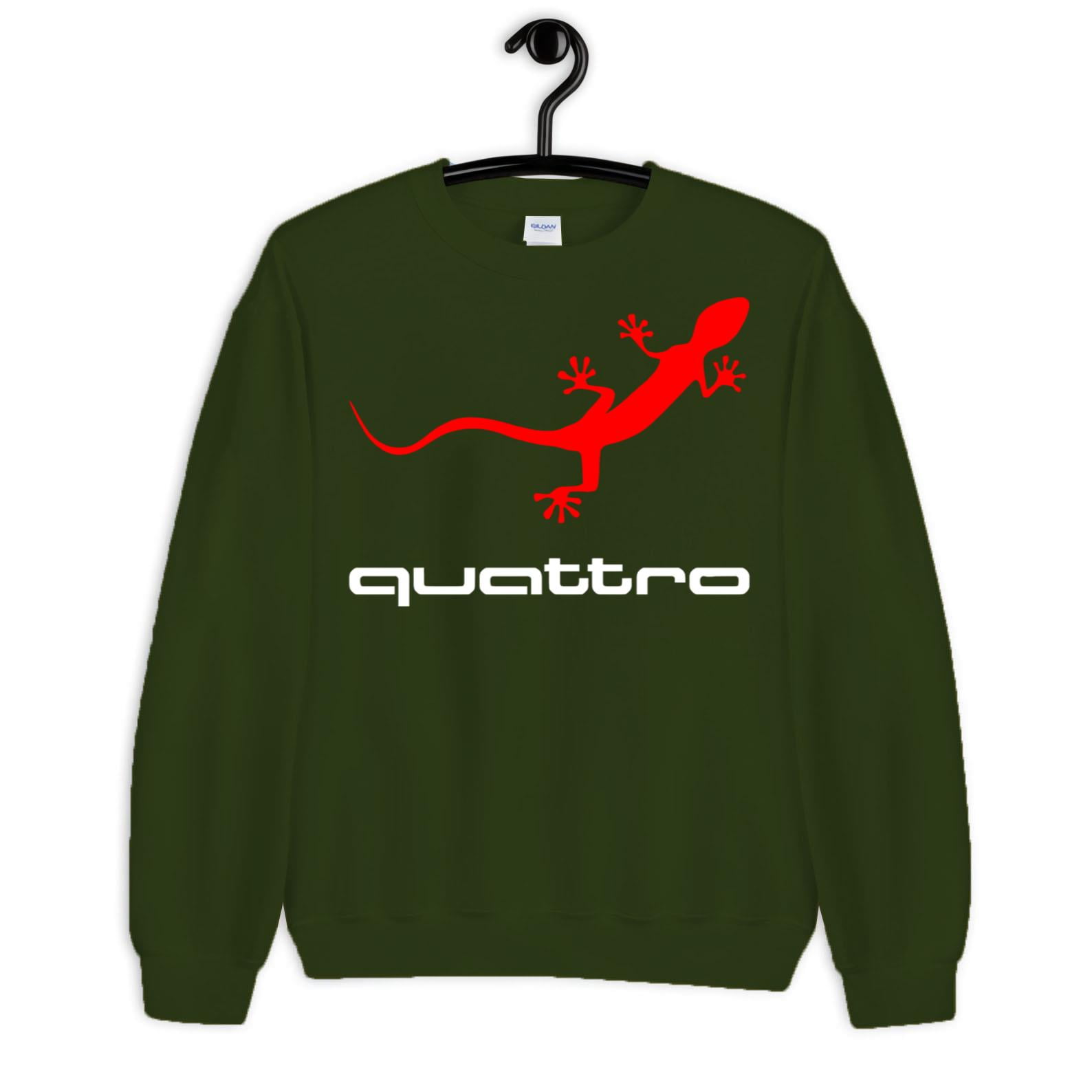 Audi Lizard Quattro Racing Logo Men's Black T-Shirt Size S to 5XL Best ...