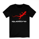 Audi Lizard Quattro Racing Logo Men's Black T-Shirt Size S to 5XL Best ...