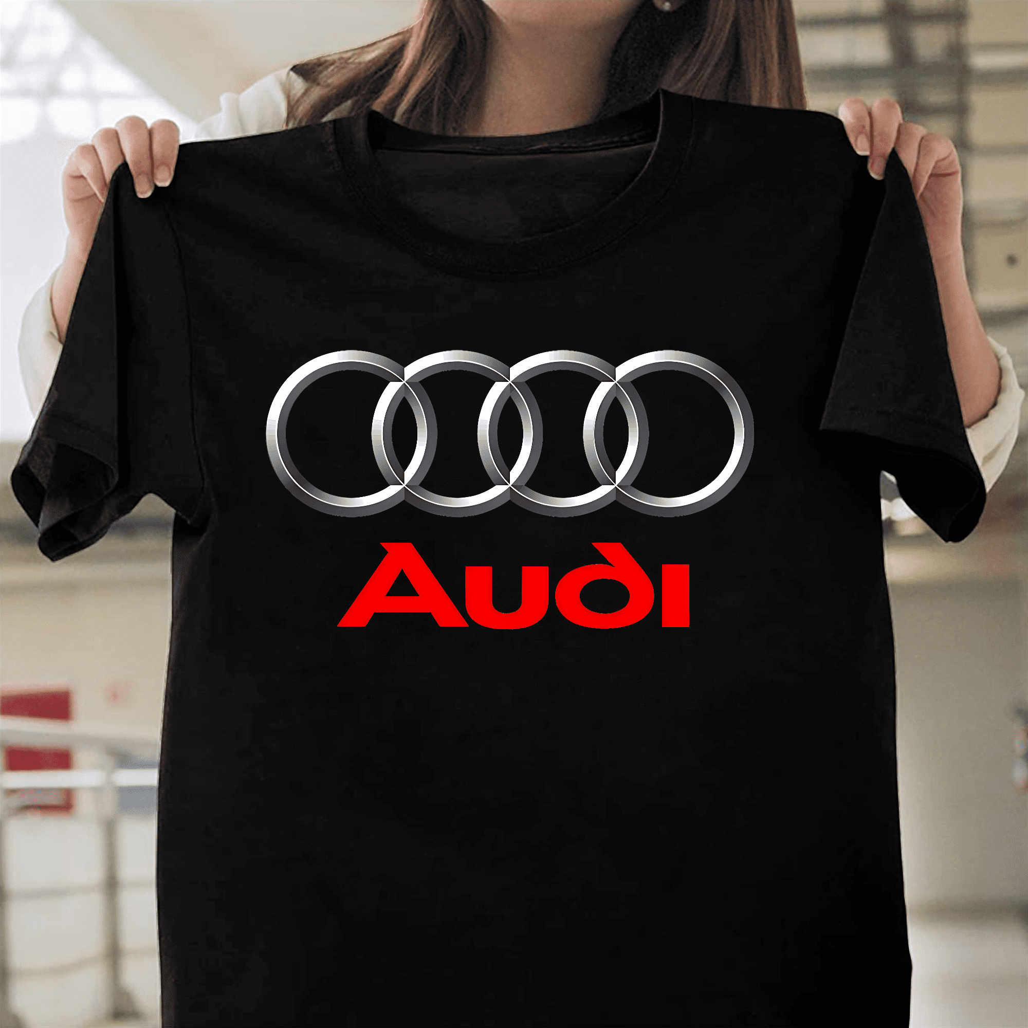Audi Logo Unisex Funny Car Automotive German Luxury Rings Auto Mechanic ...