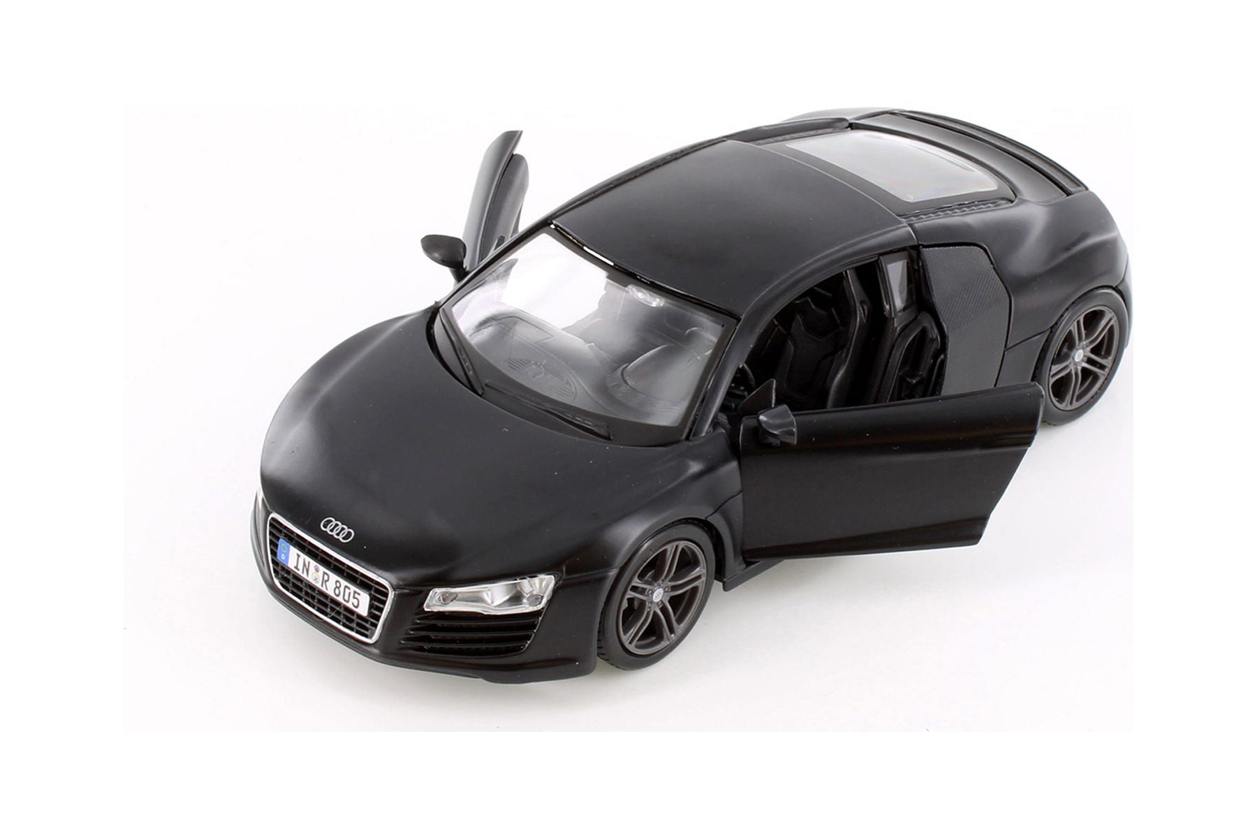Audi R8 Hard Top, Matte Black - Showcasts 37281 - 1/24 Scale Diecast ...