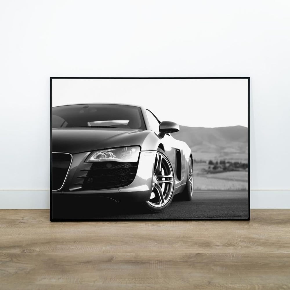 Audi R8 Poster, Audi Poster, Audi Print, Audi Wall Art, Iconic Car ...