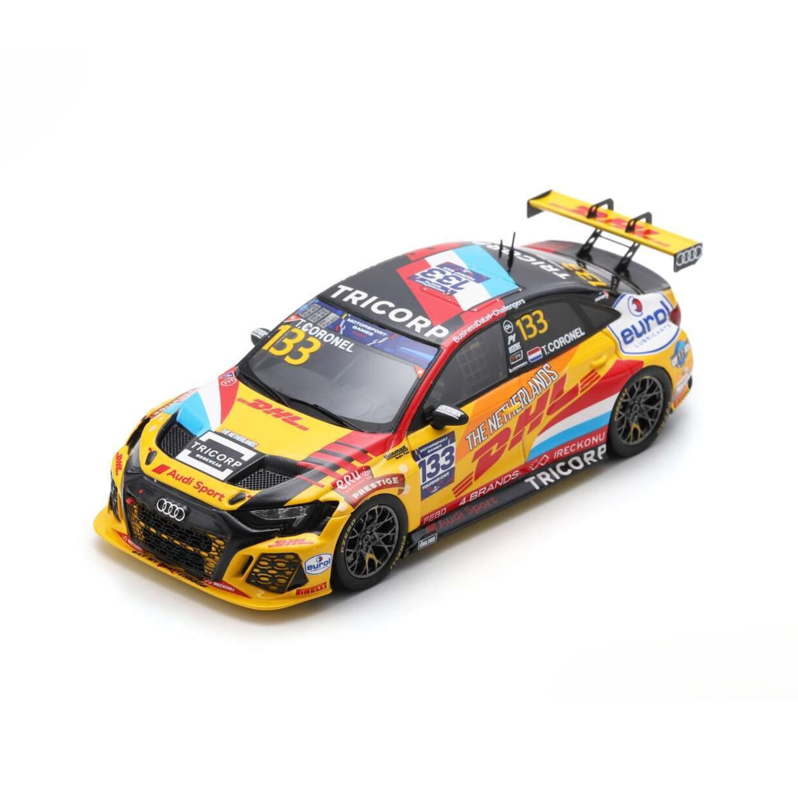 Audi RS3 LMS TCR Diecast Model 1:43 scale T.Coronel - Walmart.com