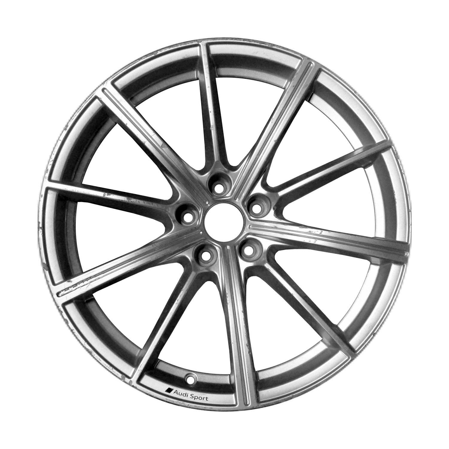 Audi RS5 Wheel 2018 19" Factory OEM Silver 8W0601025CP - Walmart.com