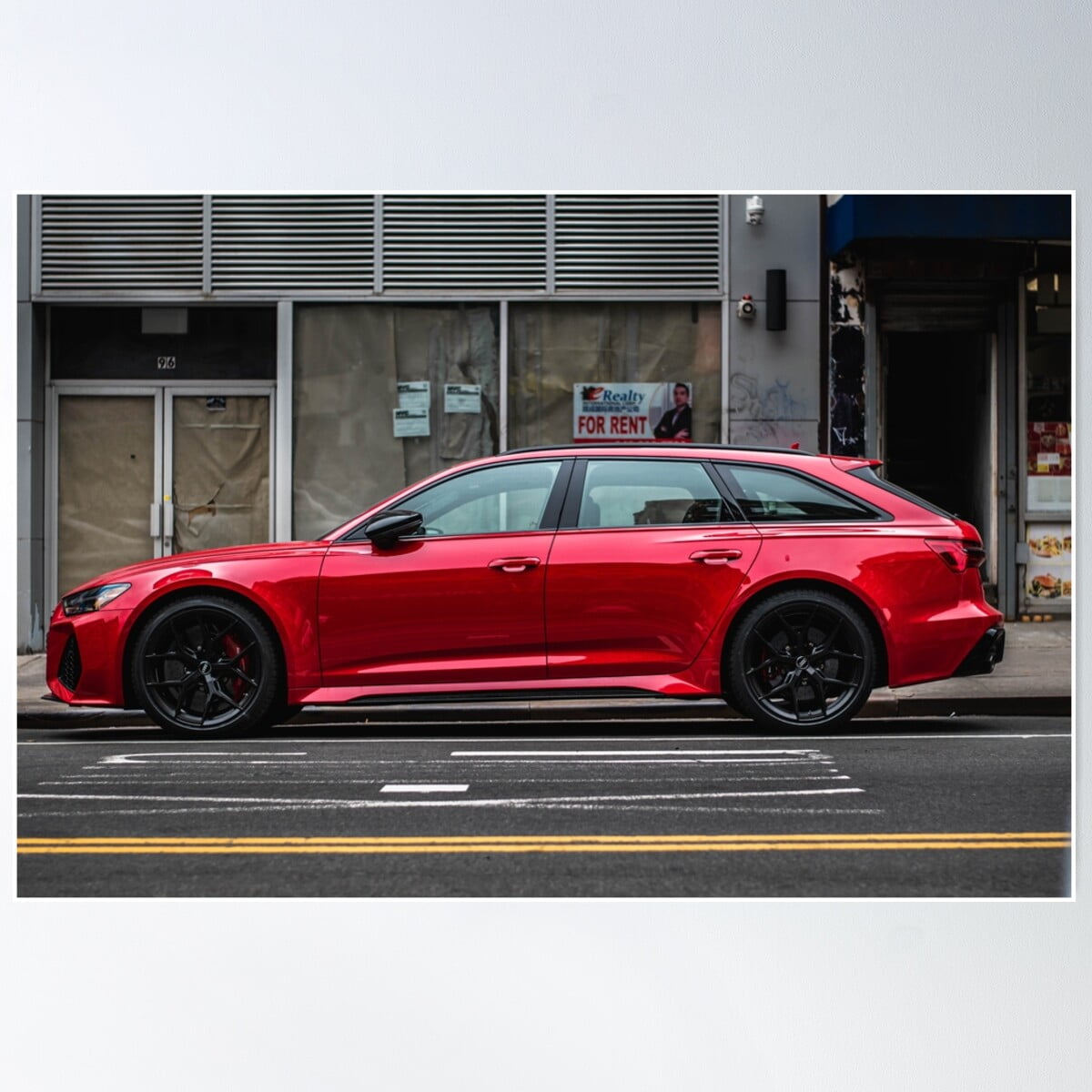 Audi Rs6 Poster Wall Art, Modern Wall Decor, 24x36 UNFRAMED - Walmart.com