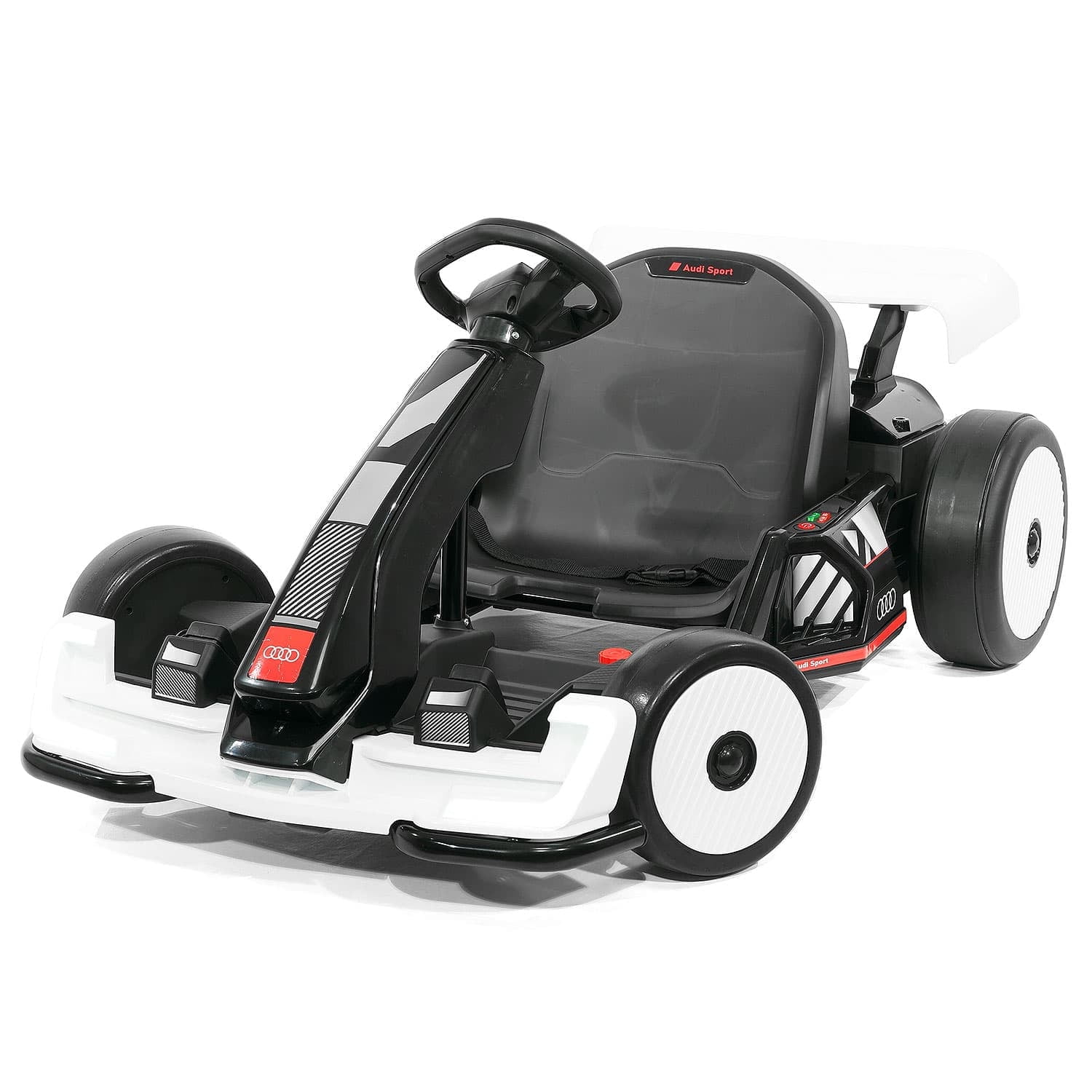 Audi Sport 24V Big Kids Drifting Ride-On Go Kart (White) - Walmart.com