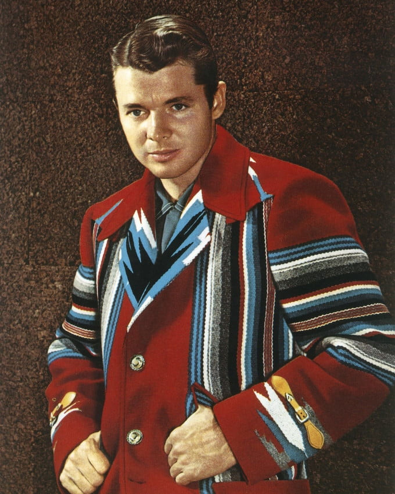 Audie Murphy Cool Pose In Colorful Mexican Style Outfit 24X36 Classic ...