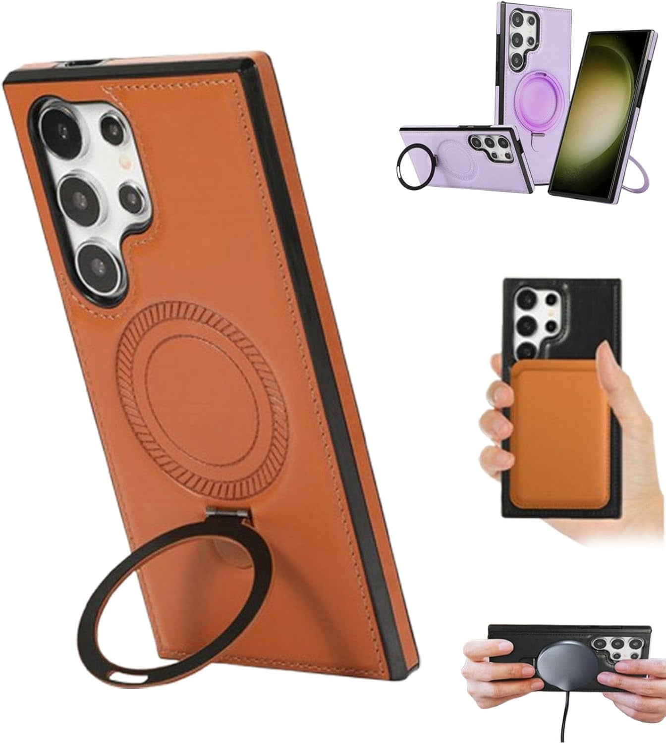 Audiencek Luxurious Leather Magnetic Case, 2025 New Premium PU Leather ...
