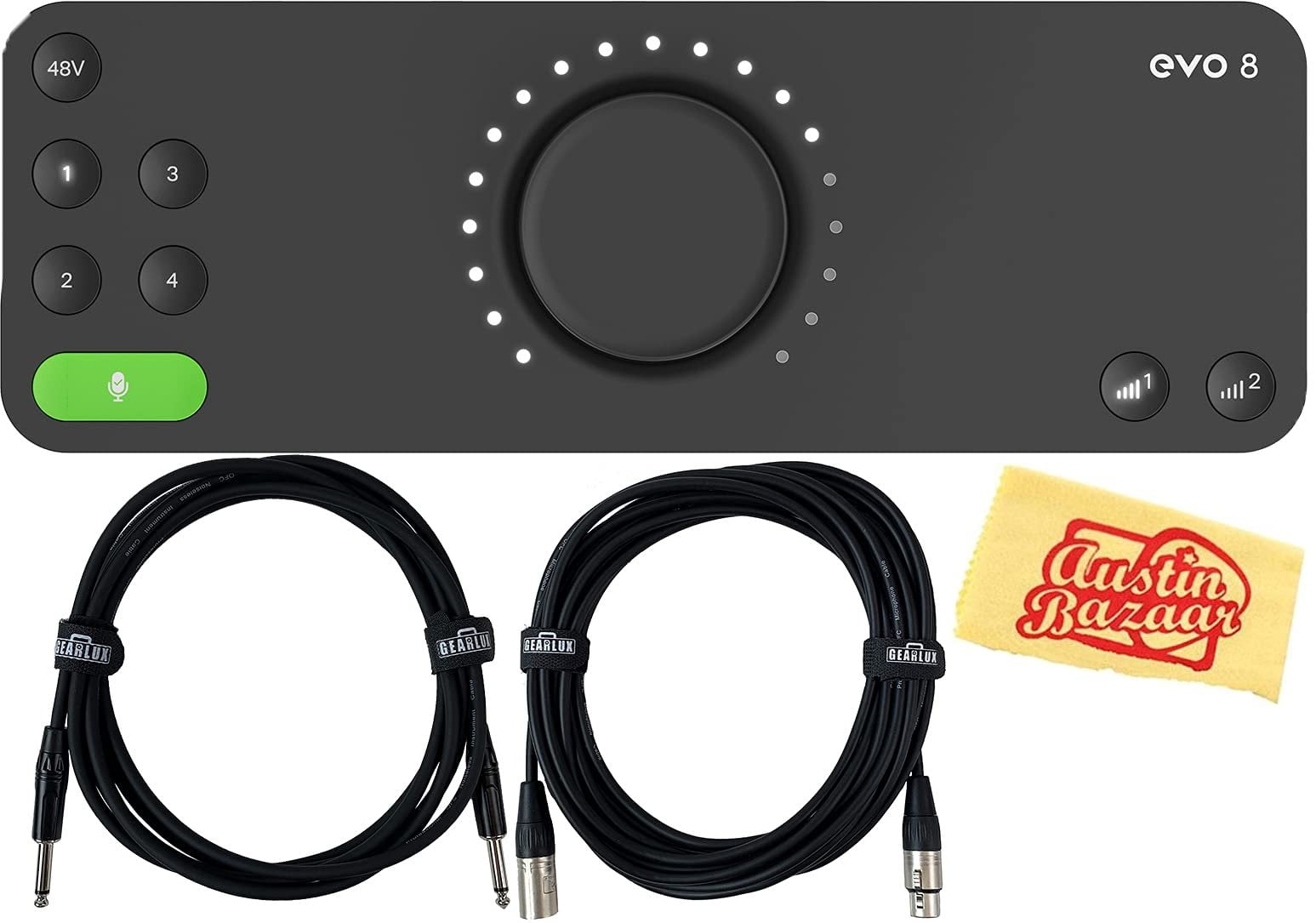 Audient EVO 8 4-In 4-Out USB Audio Interface Bundle with Instrument ...